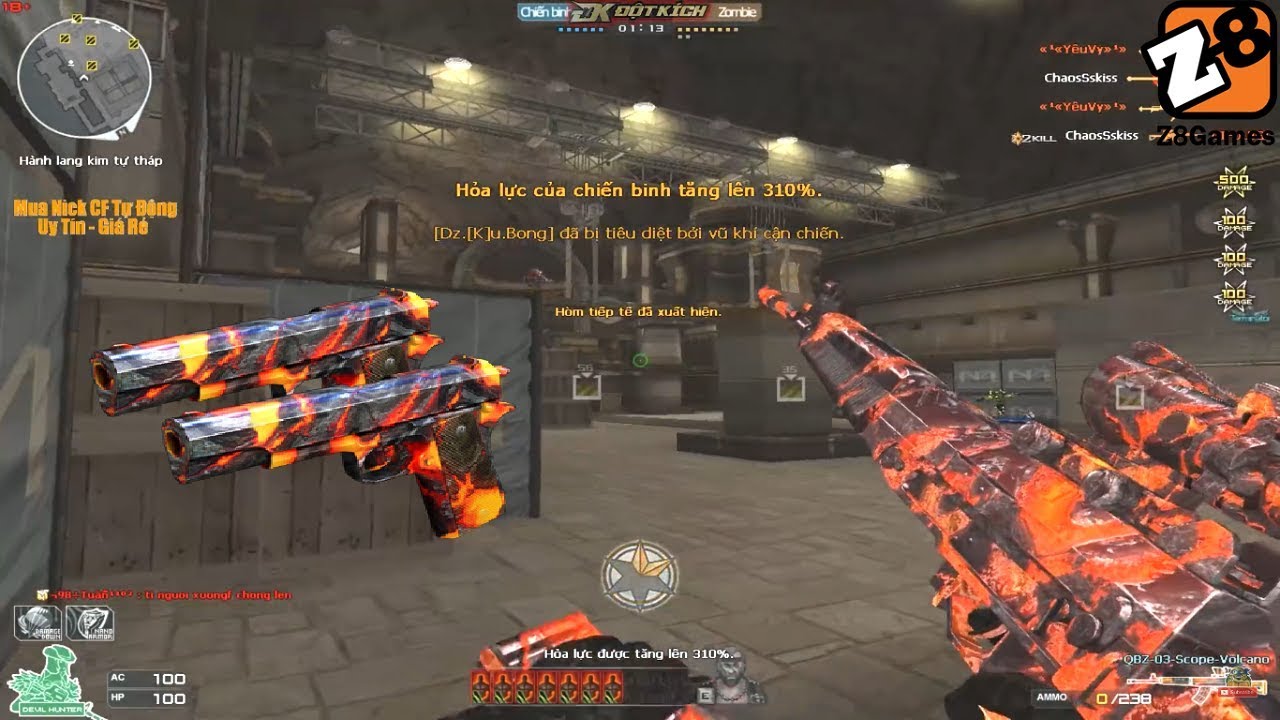 Crossfire NA 2.0 : QBZ 03 Scope Volcano - Hero Mode X - Zombie V4 - YouTube