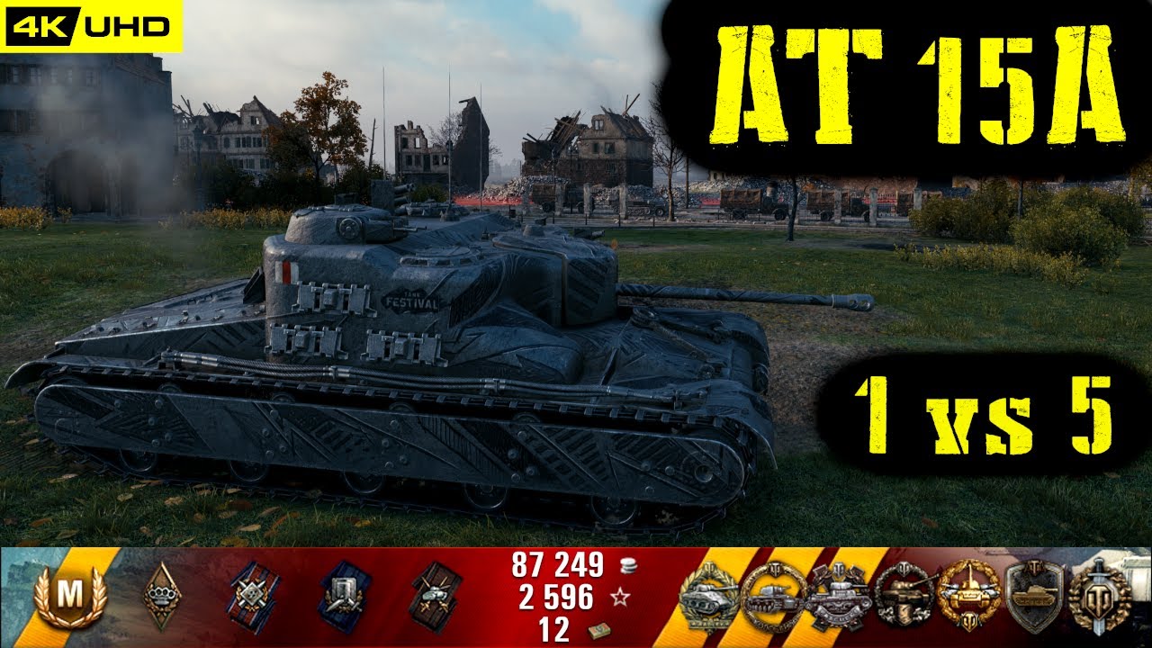 World of Tanks AT 15A Replay - 8 Kills 3.2K DMG(Patch 1.6.1) - YouTube