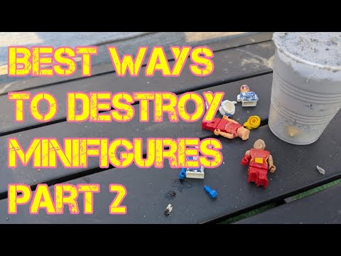 Best Ways to Destroy Lego Minifigures part 2 - YouTube