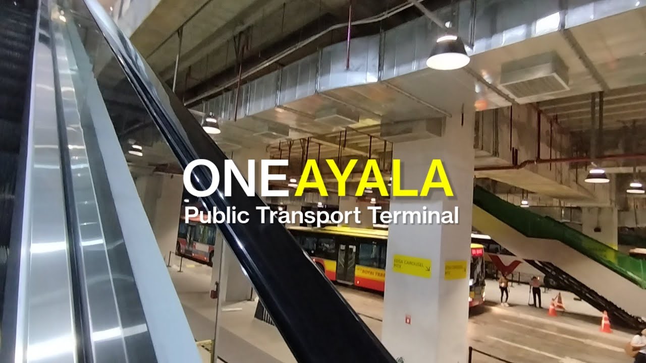 OneAyala Terminal connected sa MRT Ayala Makati City Public Transport ...
