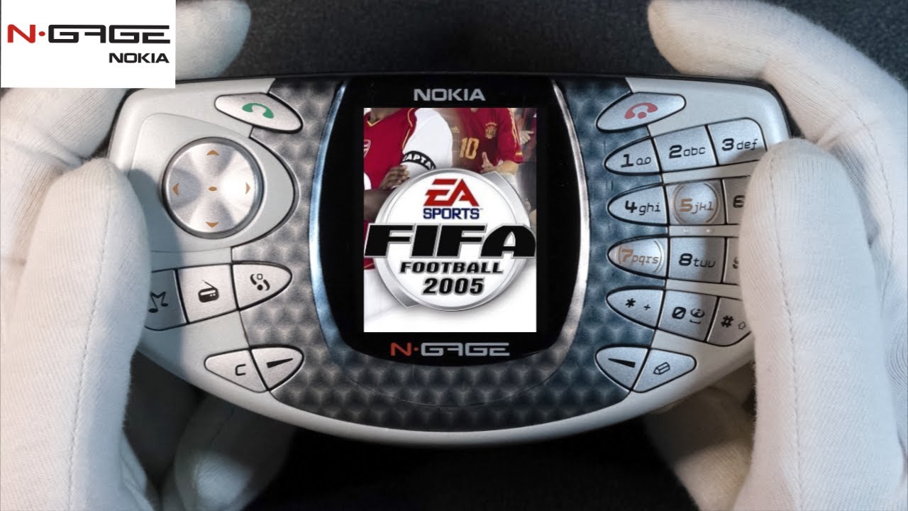 FIFA Football 2005 Nokia N-Gage Unboxing & Handheld Gameplay - YouTube