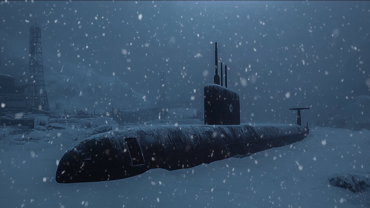 Journey Through Ice and Snow: A Harsh Blizzard Engulfs a Submarine in ...