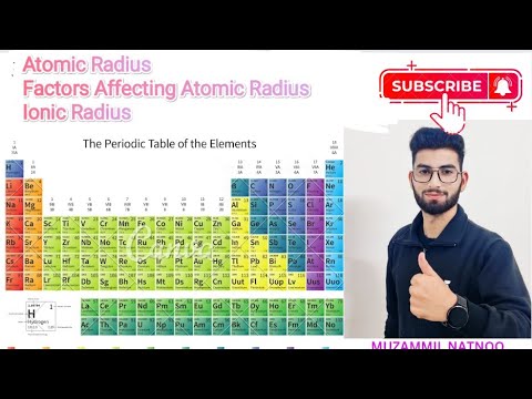 Atomic Radius.Factors affecting atomic Radius. Ionic radius P.T. Lec_5.By Muzammil Natnoo # ...