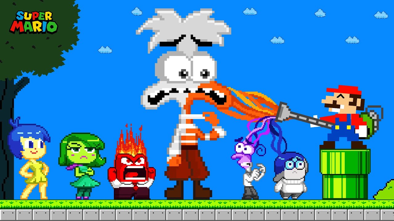 Finish The Pattern? Mario Escape vs Inside Out 2 Lost Emotions Maze Mix ...