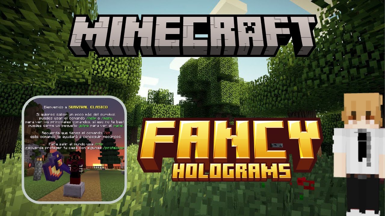 PLUGIN PARA TU SERVIDOR DE MINECRAFT | FancyHolograms | Crea holograms ...