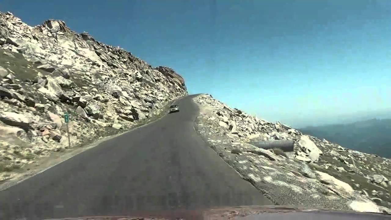 HD SUPER FAST DRIVE down Mt Evans 5X Normal Speed High Definition - YouTube