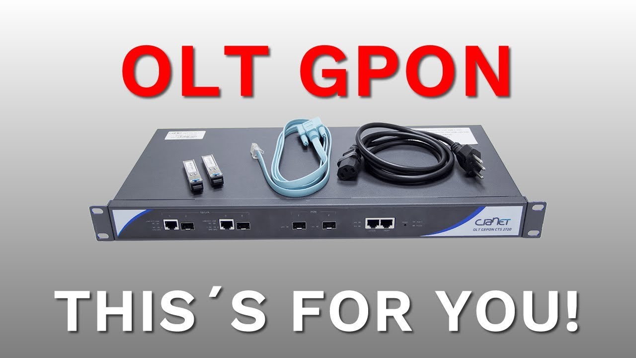 OLT GPON FIBRA ÓPTICA - NO MIKROTIK - YouTube
