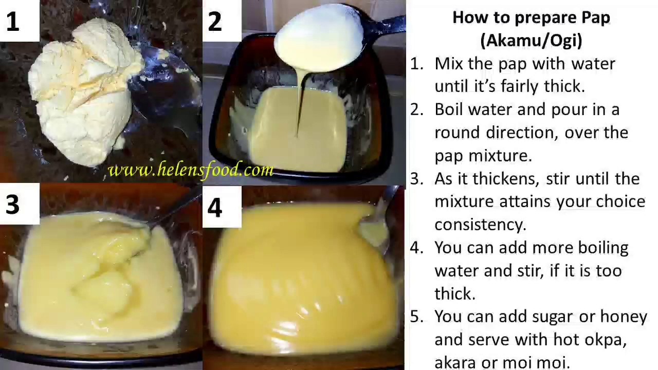 How to prepare Pap/Ogi/Akamu - YouTube