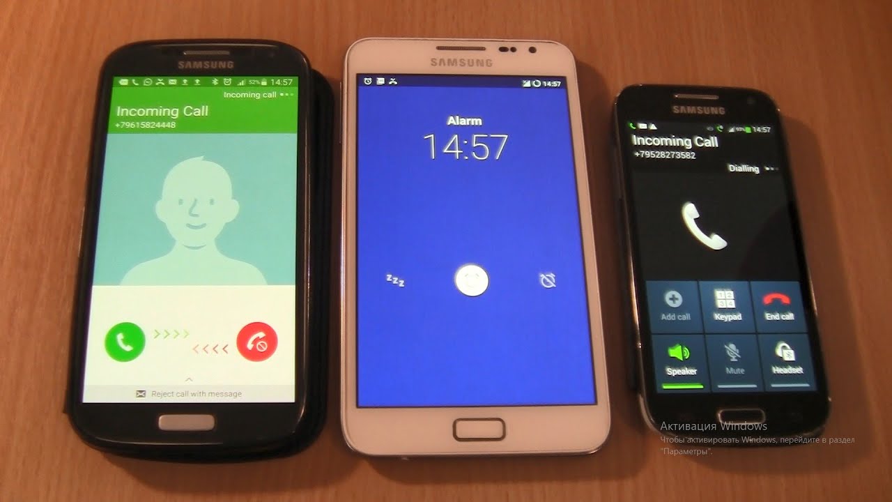 Incoming call&Outgoing call&Ringing alarms at the Same Samsung Galaxy ...