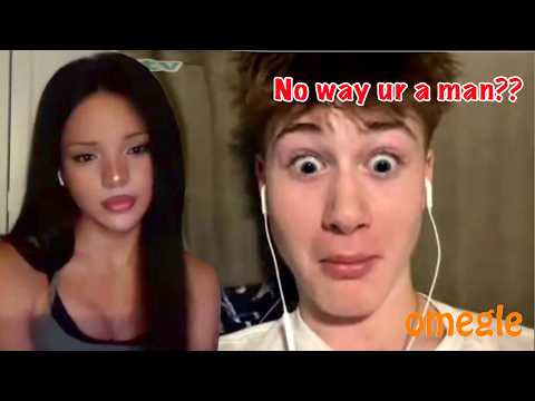 They Couldn't Believe I'm a Man! Fake Girl Trolling on OMEGLE!