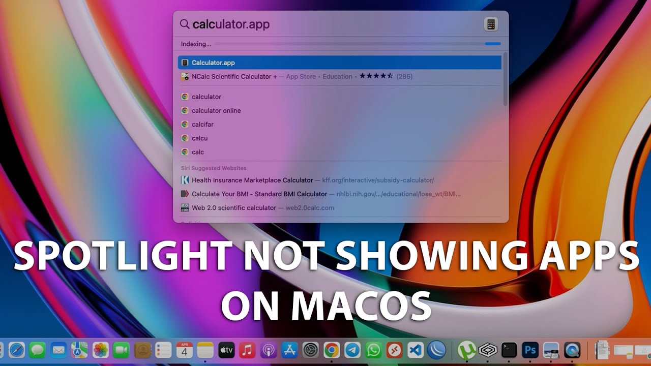 How to Fix Spotlight Not Showing Apps on MacOS - YouTube