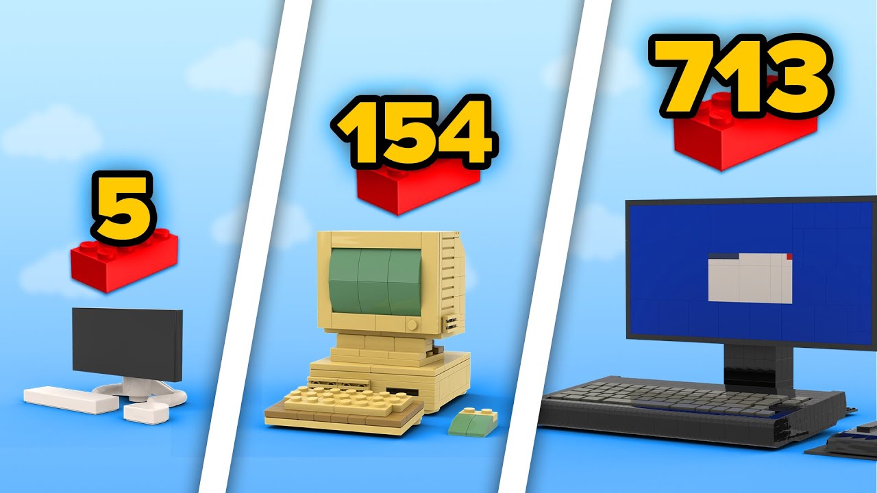 LEGO COMPUTERS in Different Scales | Comparison - YouTube