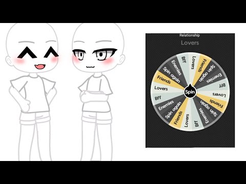 making a couple using spin the wheel // gay // gacha plus - YouTube