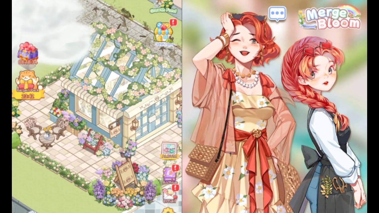 Merge Bloom - Flower Town |🌸 Level 31-33 | Part 21🌷🪻 - YouTube