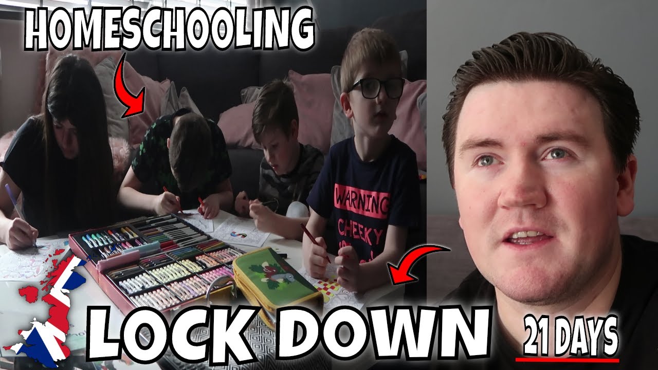 LOCK DOWN HOMESCHOOLING 4 KIDS - YouTube
