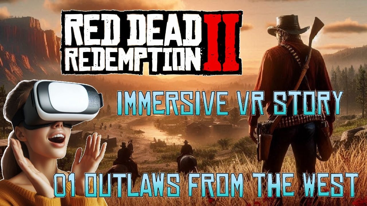 3D SBS IMMERSIVE First Person VR Split Screen 🎮 RDR2 Story Mission 01 ...