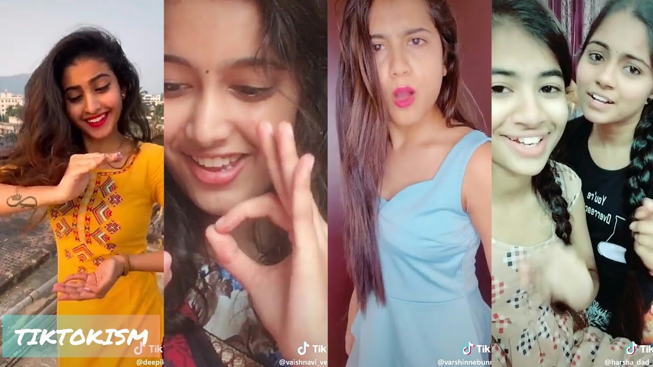 Latest Telugu Tik Tok Dance College Girls Tiktokism Youtube