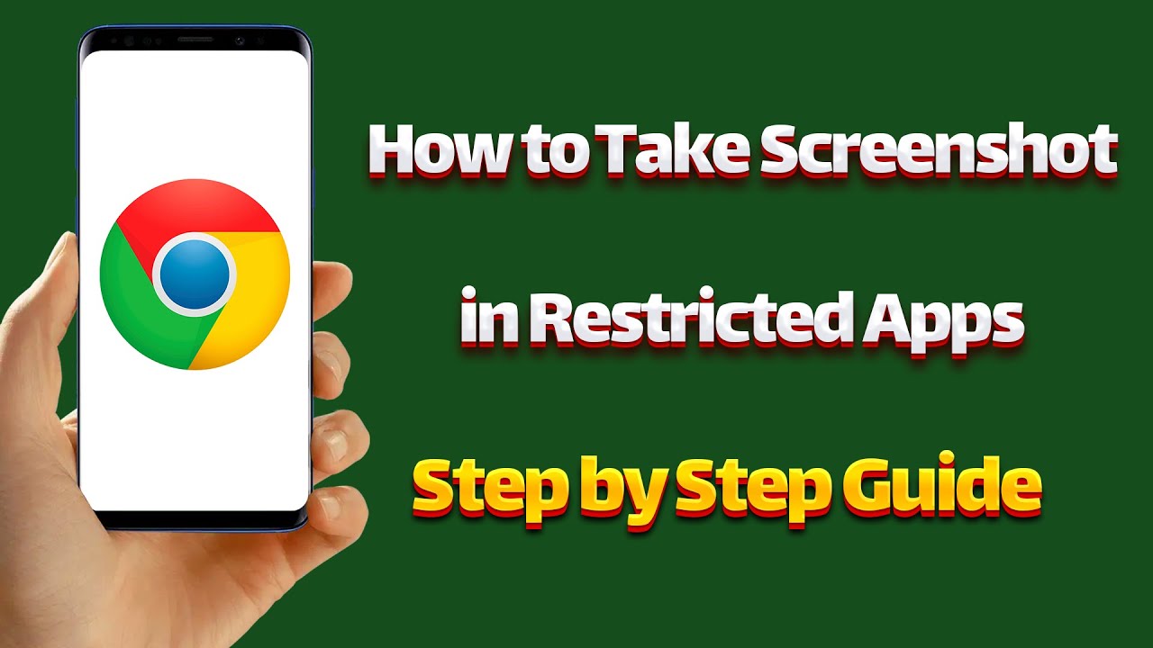 How to Take Screenshot in Restricted Apps Step by Step Guide - YouTube
