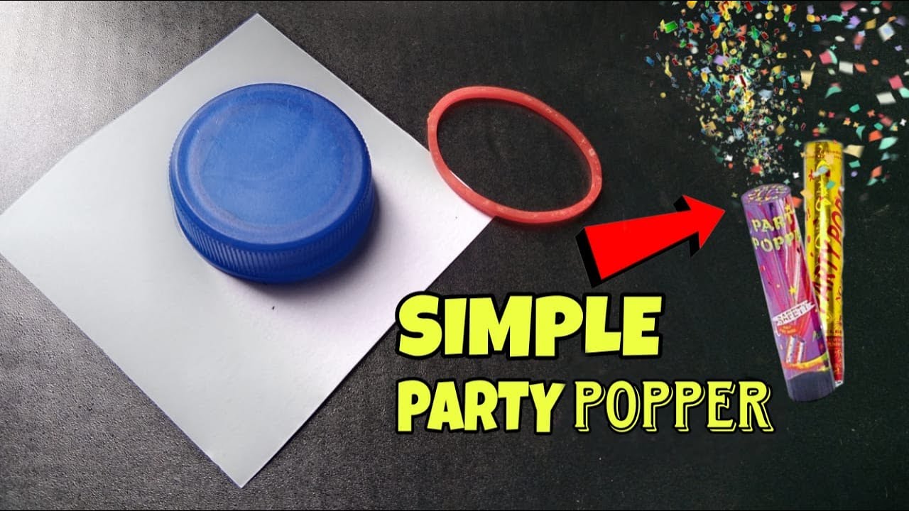 How To Make Party Popper At Home || Diy Party Popper 🎉 Without Balloon ...