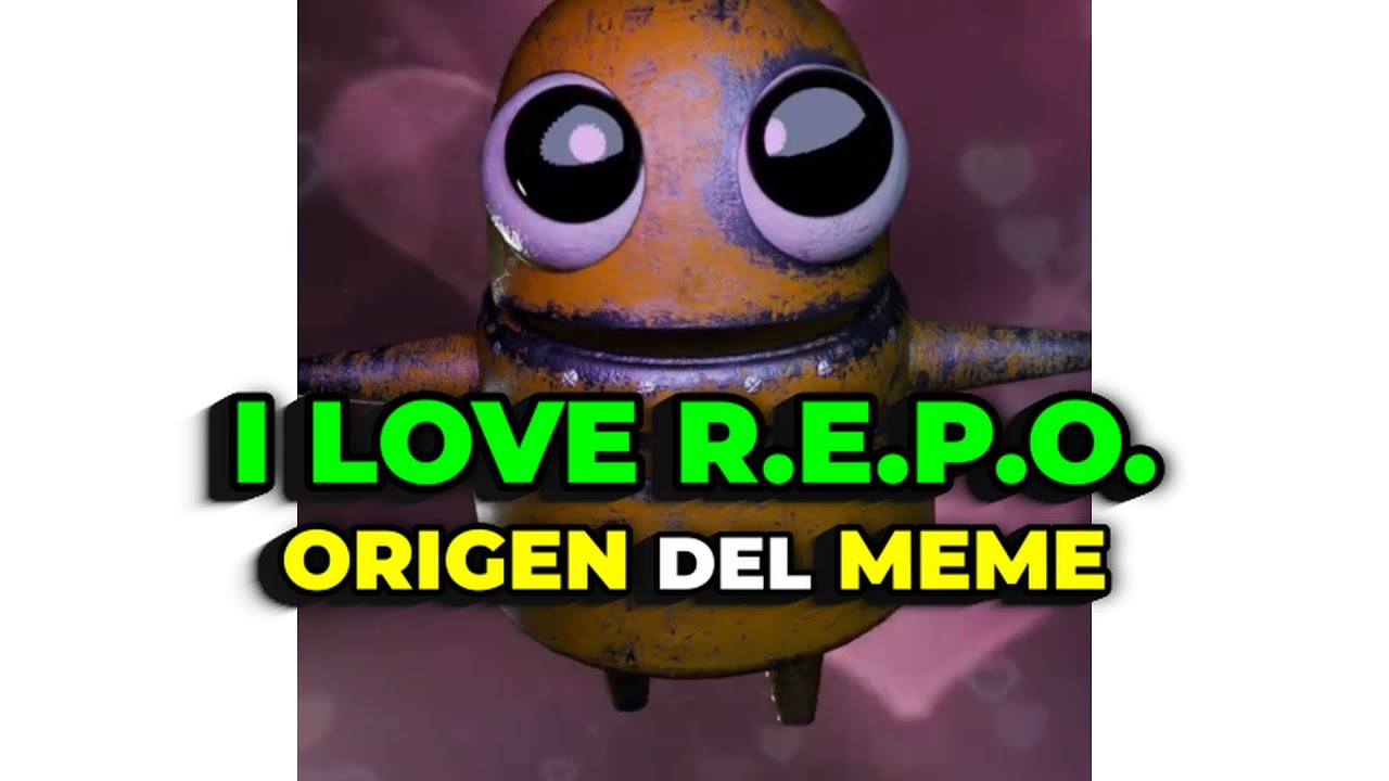 I LOVE R.E.P.O. ORIGEN del MEME HISTORIA COMPLETA del Audio Viral Robot Cantando en el Suelo ...