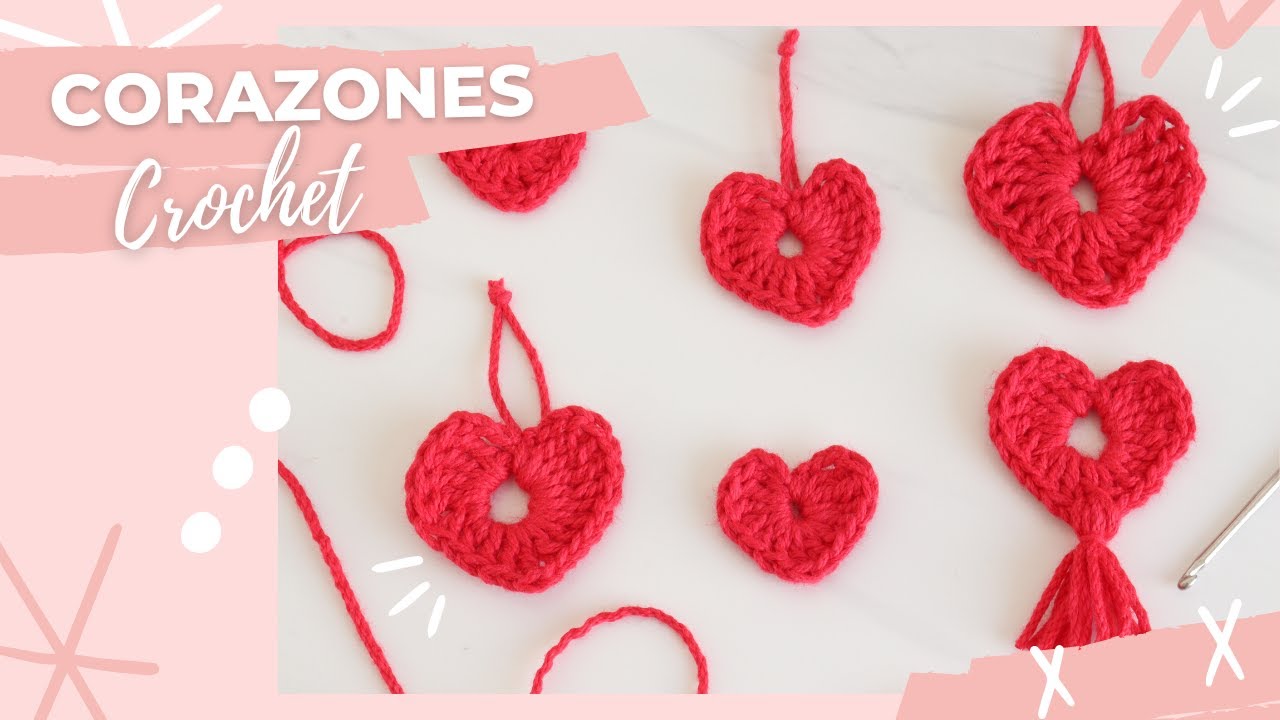 Serie de Crochet Video 3: Corazones de Crochet - YouTube