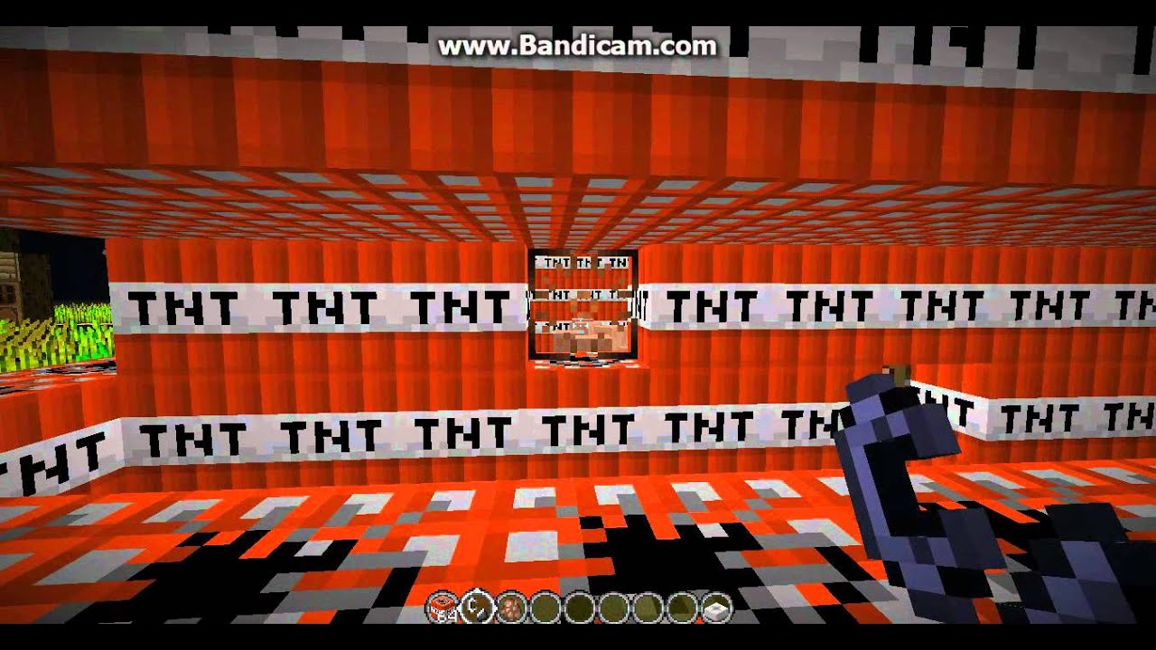House Made Of TNT Blows Up (Minecraft) - YouTube