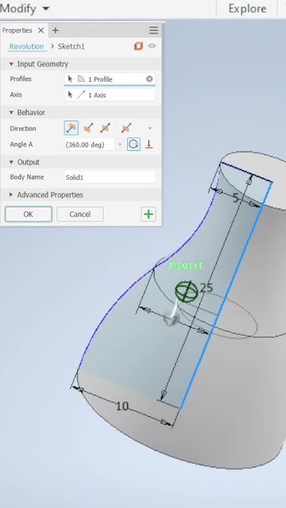 Autodesk Inventor - Revolución - YouTube