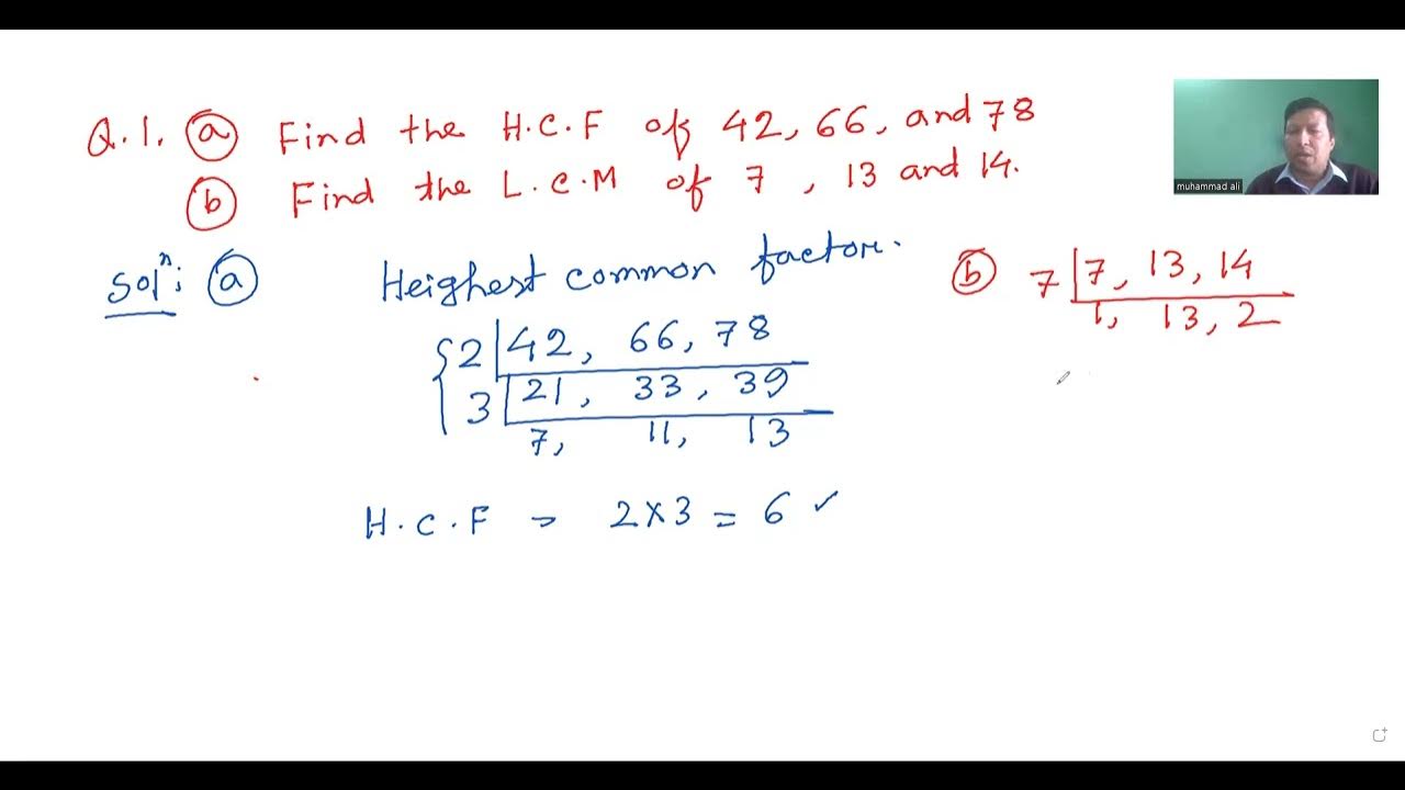 H.C.F & L.C.M - YouTube