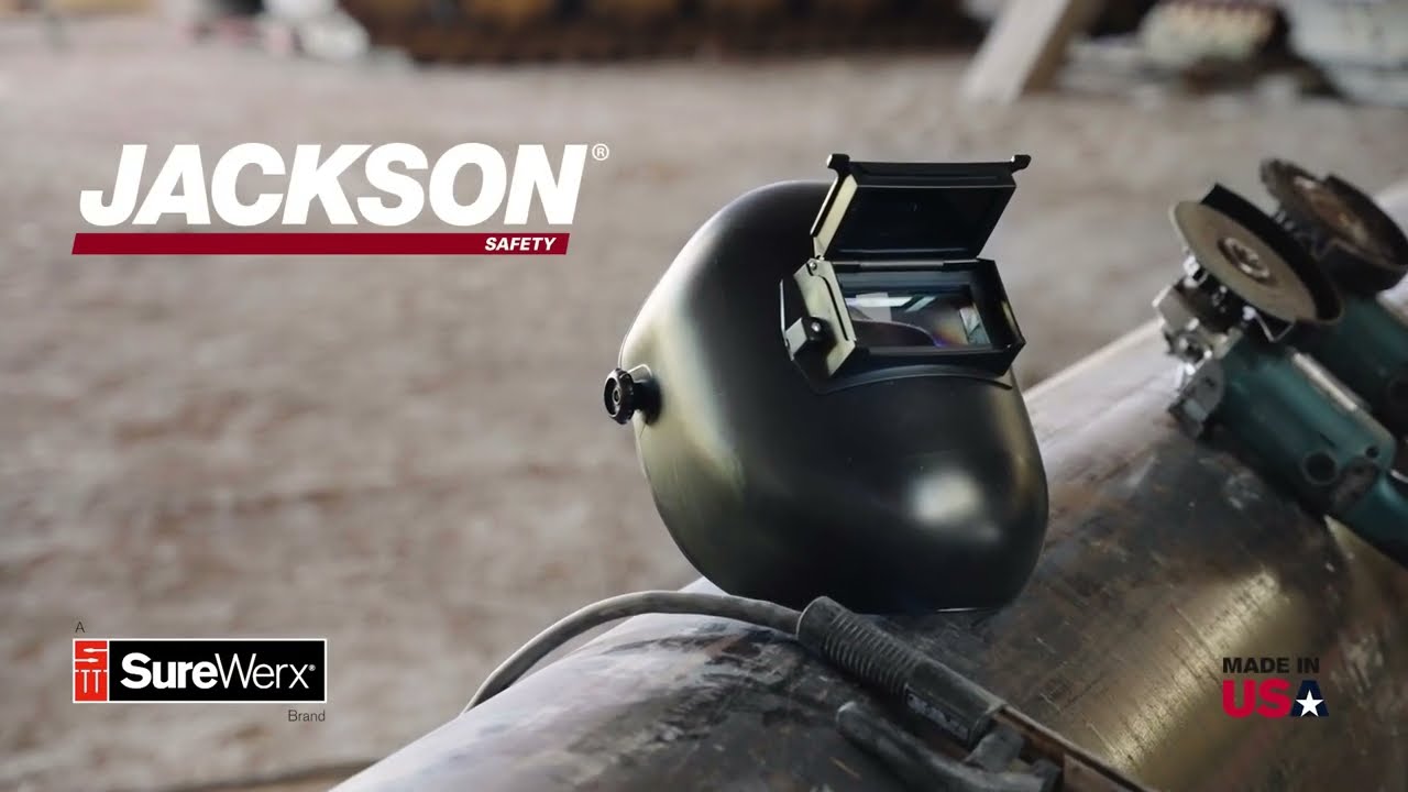 PL280 Lift Front Welding Helmet by Jackson Safety - YouTube