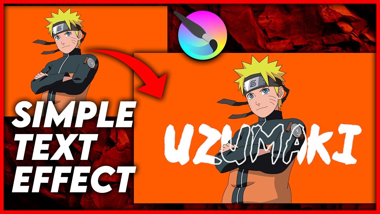 Simple transparent text effect | text edit | KRITA - YouTube