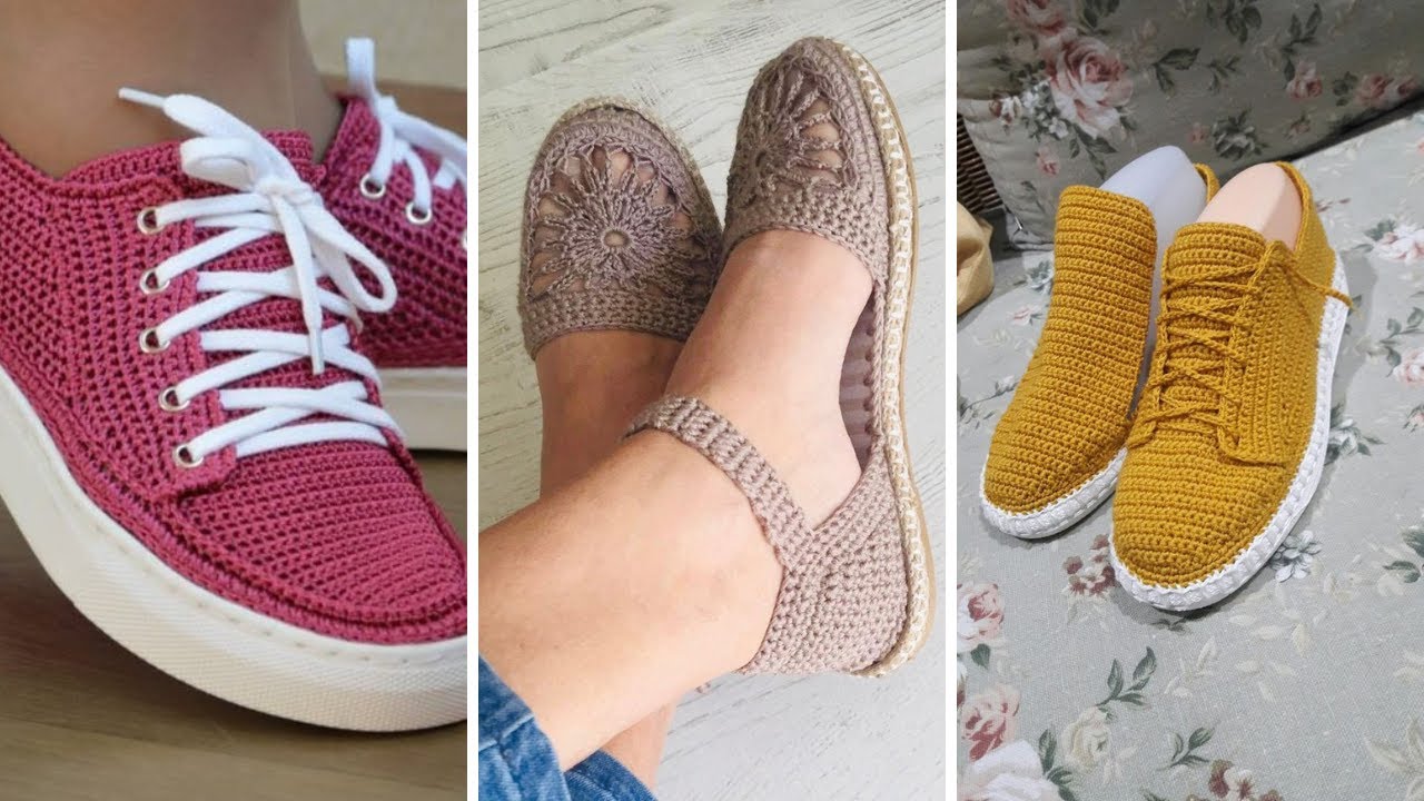 40 Crochet Shoes Design - YouTube
