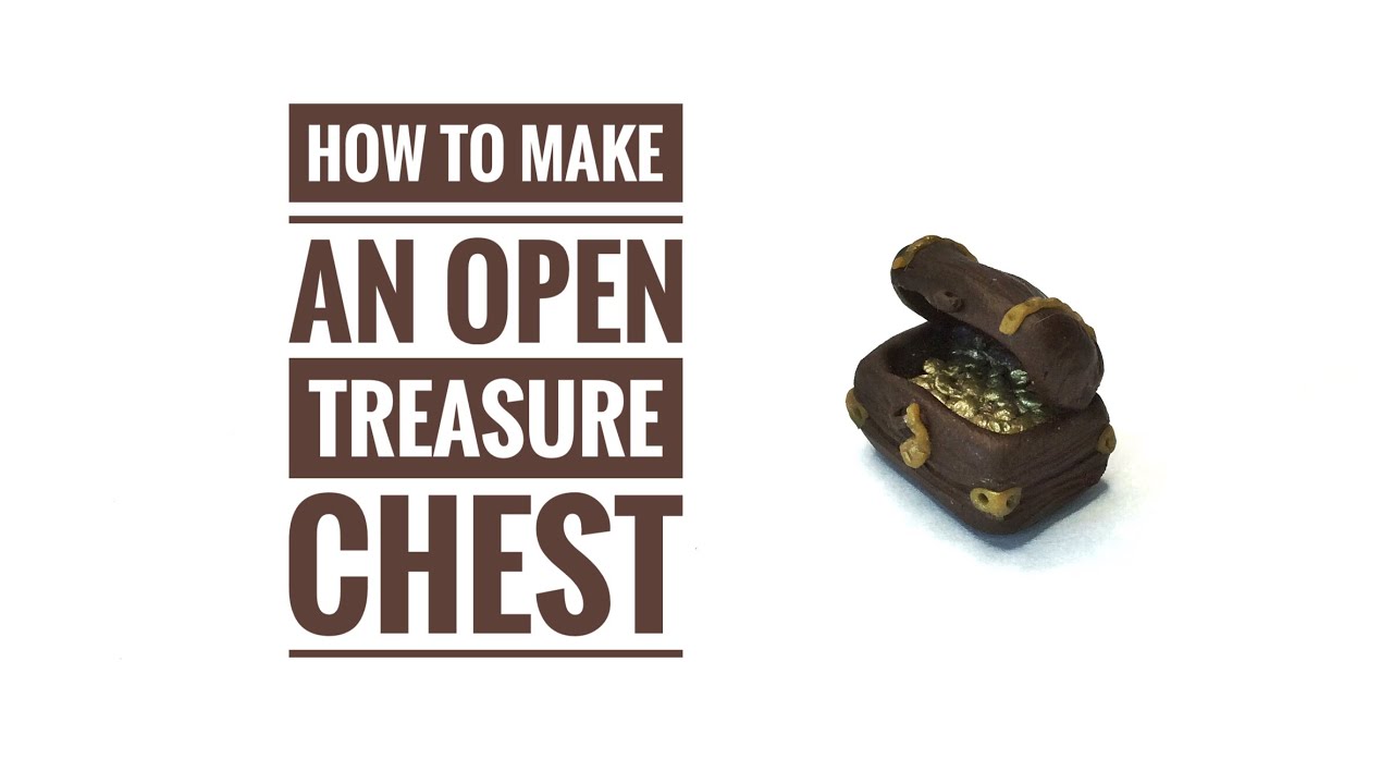 D&D treasure chest with coins - polymer clay tutorial - YouTube