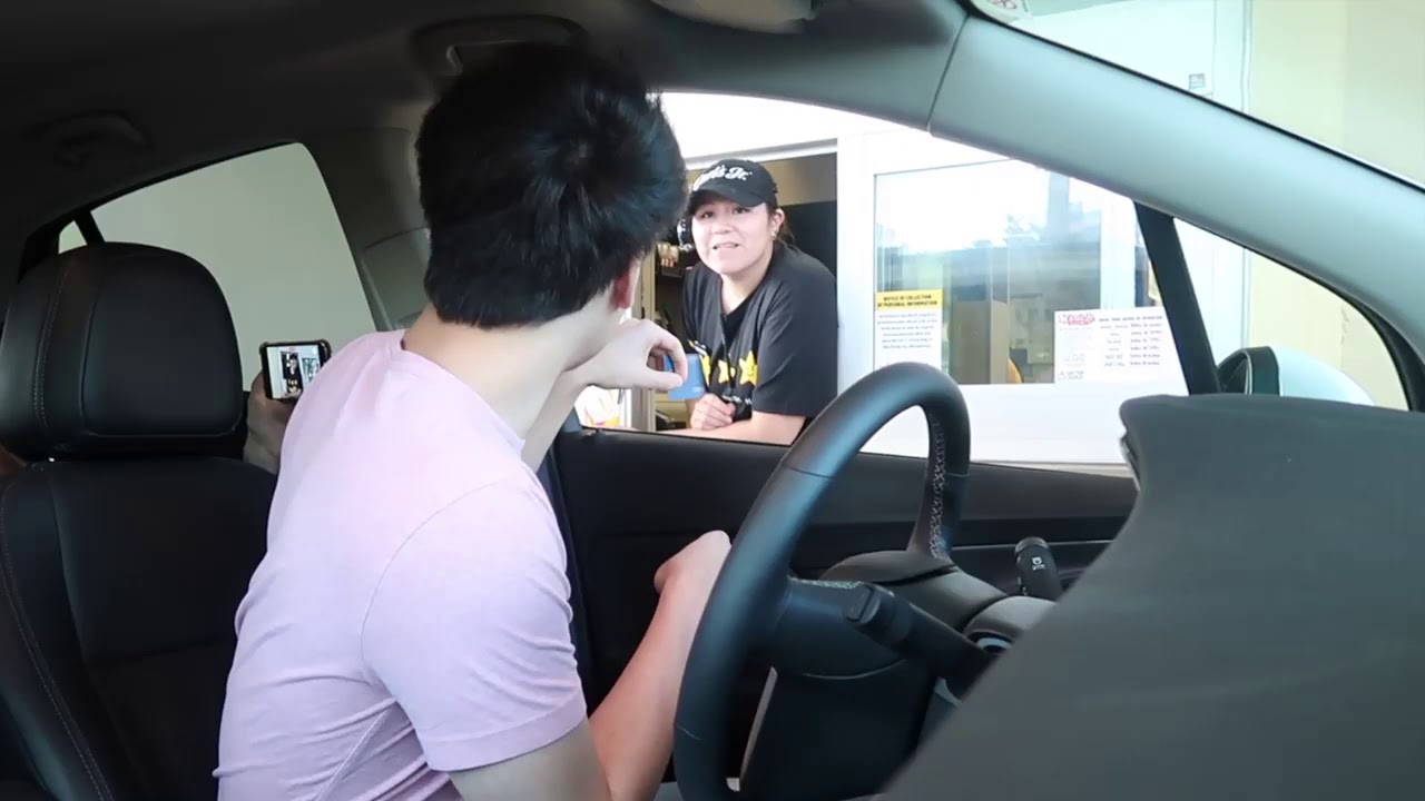 Identical Twins 2-Car Drive Thru Prank - YouTube