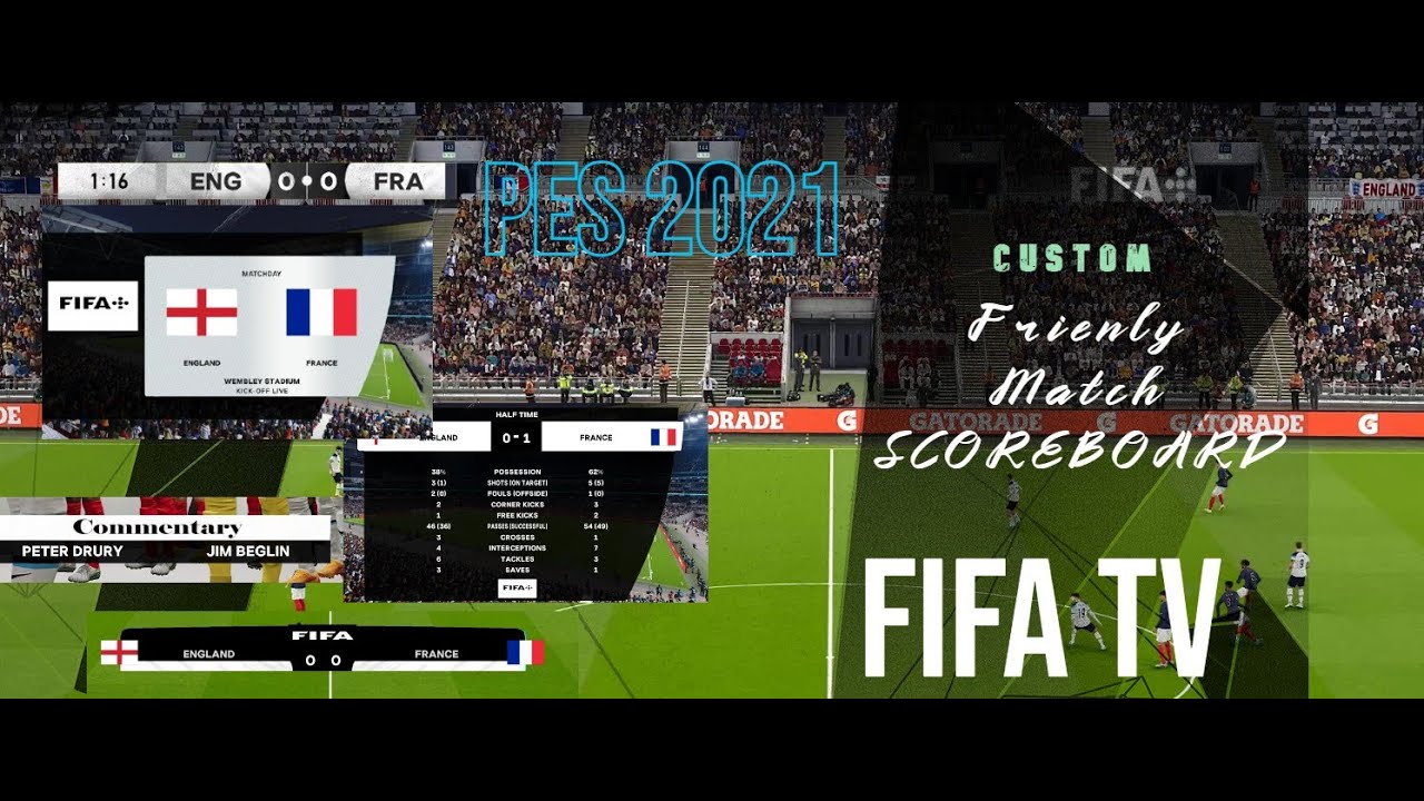 Scoreboard International Friendly Match Custom FIFA TV - PES 2021 ...