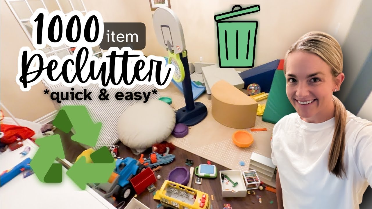 1000 Item Declutter - Day 8…a toy room declutter. 😱 - YouTube