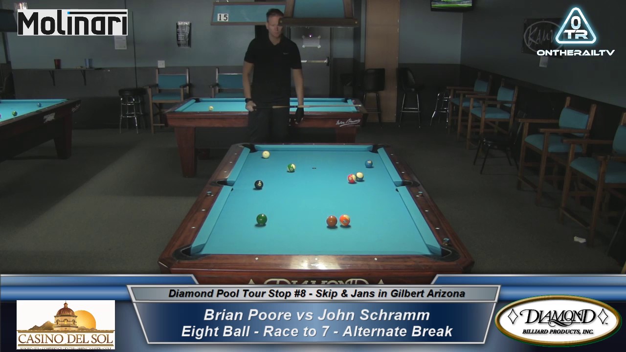 2016 DPT 8 Ball - Brian Poore vs John Schramm - YouTube