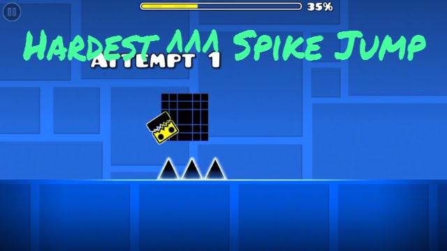 Hardest 3 Spike Jump (Actually easy) | Geometry Dash - YouTube