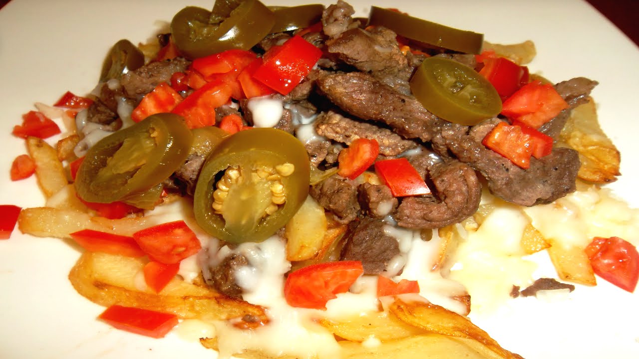 PAPAS con CARNE ASADA (carne asada fries)- Complaciendo Paladares - YouTube