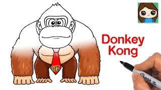 How To Draw Donkey Kong | Safe Videos for Kids
