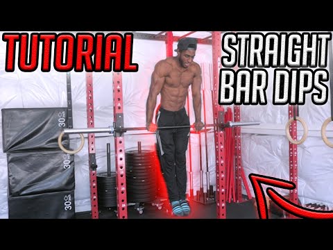 Straight Bar Dips | Building A Strong & Powerful Chest !