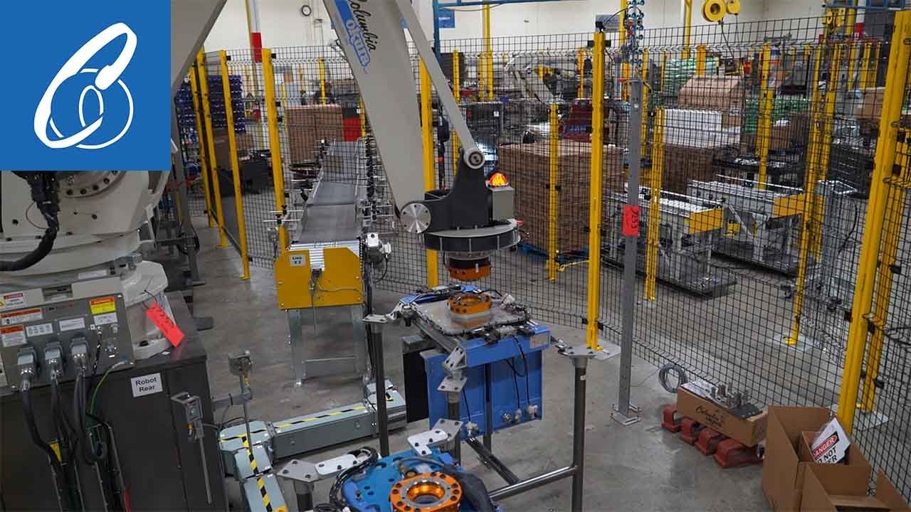 Quick Change End Effector for Robotic Palletizer - YouTube