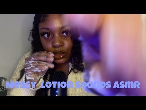 MESSY LOTION SOUNDS ASMR - YouTube