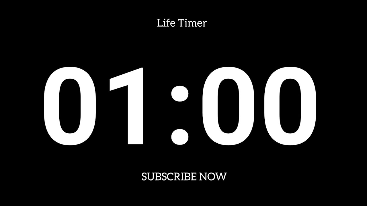1 Minute Stopwatch Timer | Life Timer - YouTube