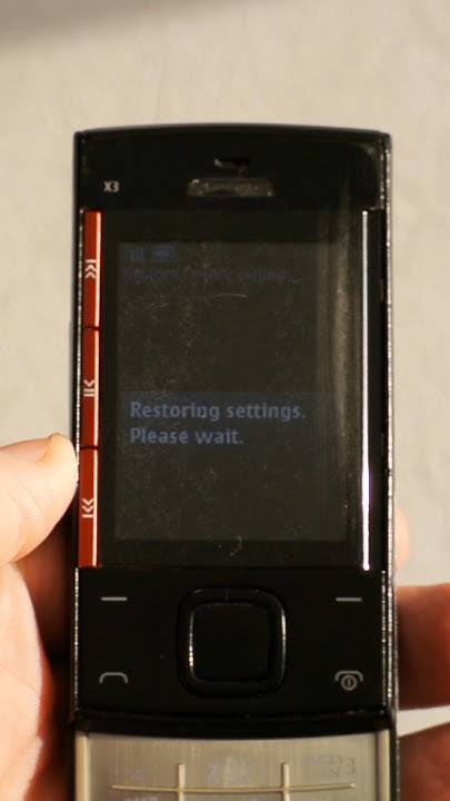 How to restore default settings on Nokia X3-00 - YouTube