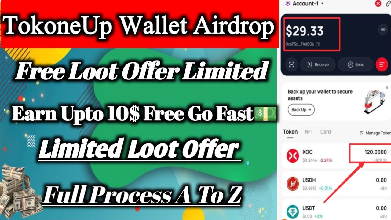 Earn Upto $10 | TokenUp Wallet Airdrop | New Crypto Loot | Crypto Loot Offer - YouTube