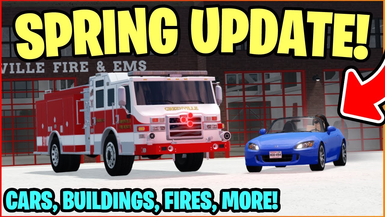 34 NEW CARS, SPRING, NEW FIRE DEPARTMENT, CAR FIRES, MORE!! - Roblox ...