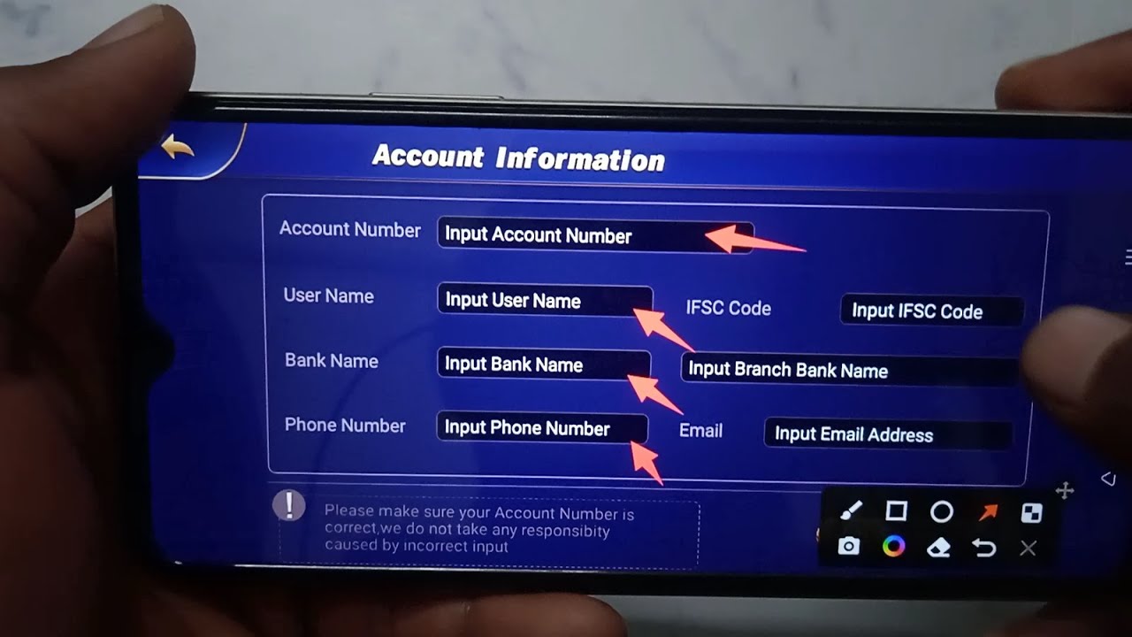 How to add bank account in 3 Patti King | bank account kaise add Kare ...
