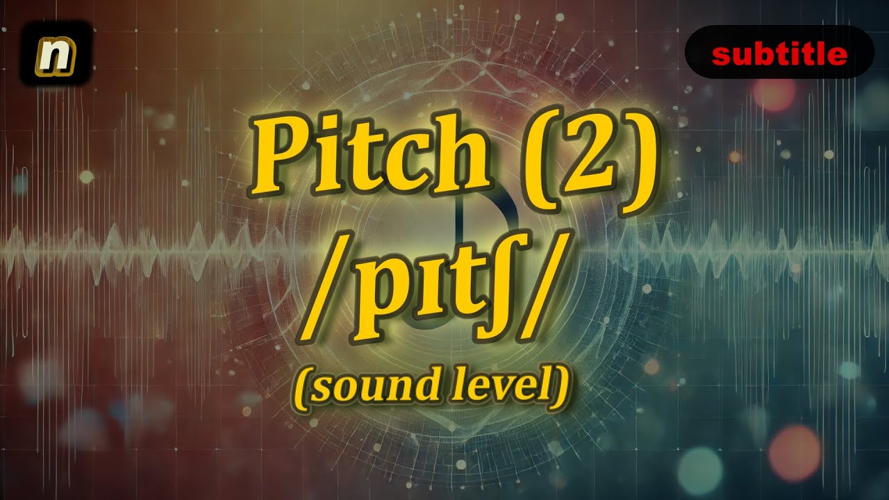 [n] Pitch meaning (sound level) with 5 examples - YouTube
