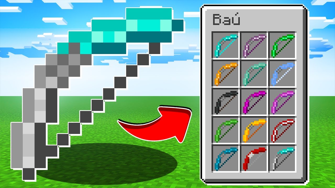 🏹 CONHEÇA OS 15 NOVOS ARCOS DO MINECRAFT - YouTube