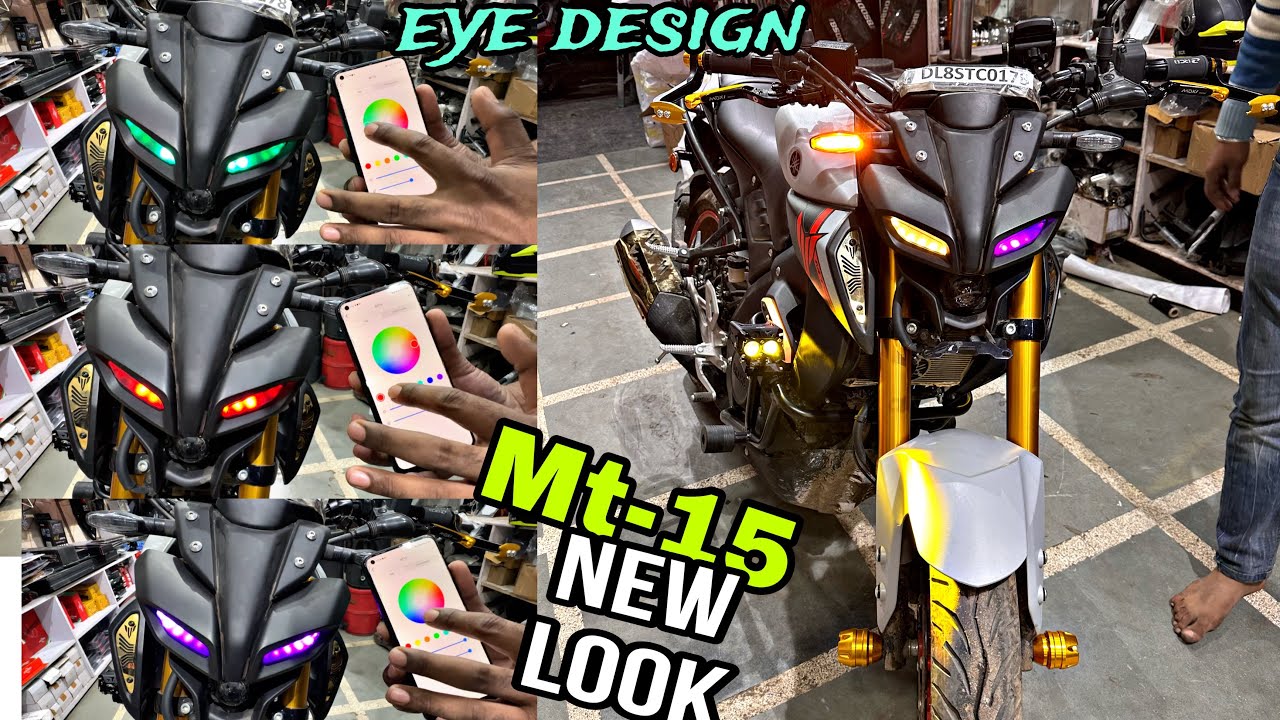 mt 15 modified headlight | mt 15 modification | Mt modified 😱 - YouTube